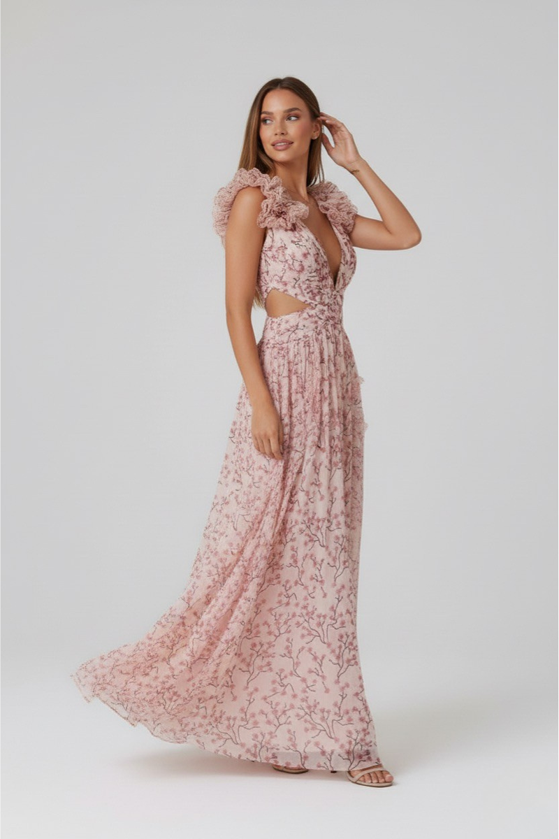 Luna’s Romantic Floral Maxi Dress – Luna Mae