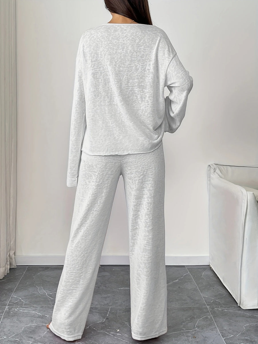 Luna’s Soft Reverie Flared Lounge Set – Luna Mae