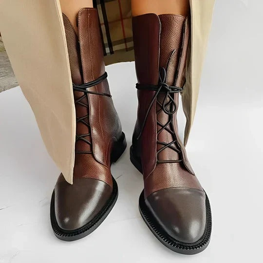 Luna’s Timeless Allure Lace-Up Ankle Boots – Luna Mae