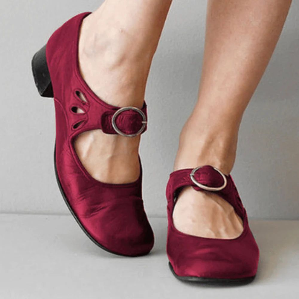 Luna’s Vintage Grace Buckle Mary Jane Shoes – Luna Mae